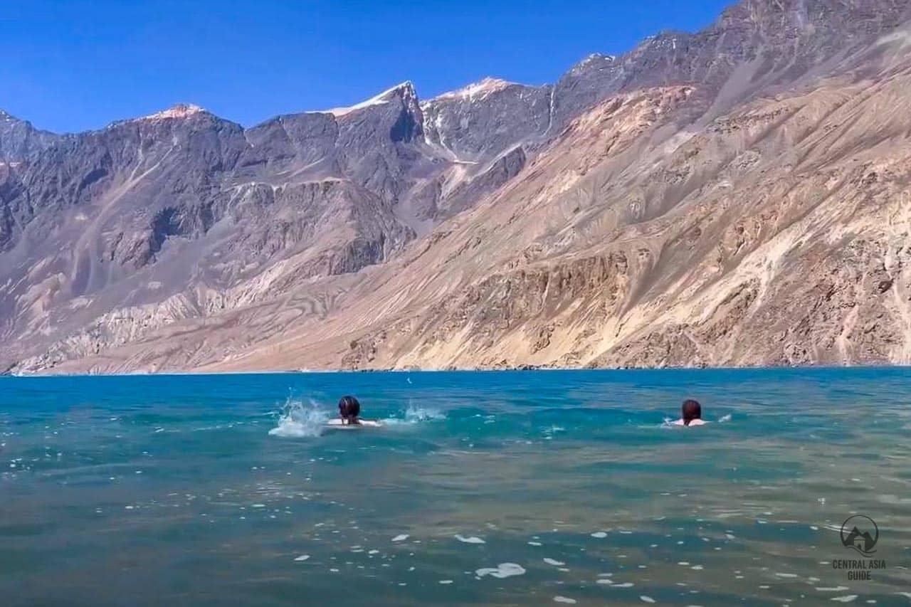 Sarez lake beautiful alpine lake in Pamirs - Central Asia Guide